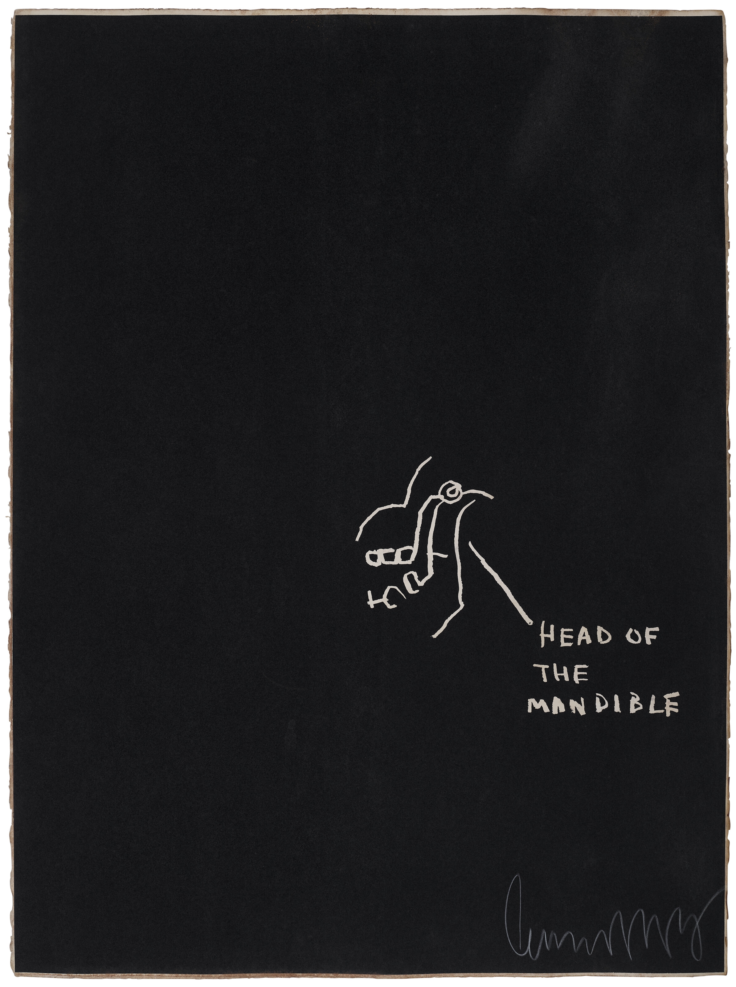 Jean-Michel Basquiat | Untitled (Head of the Mandible), from Anatomy ...
