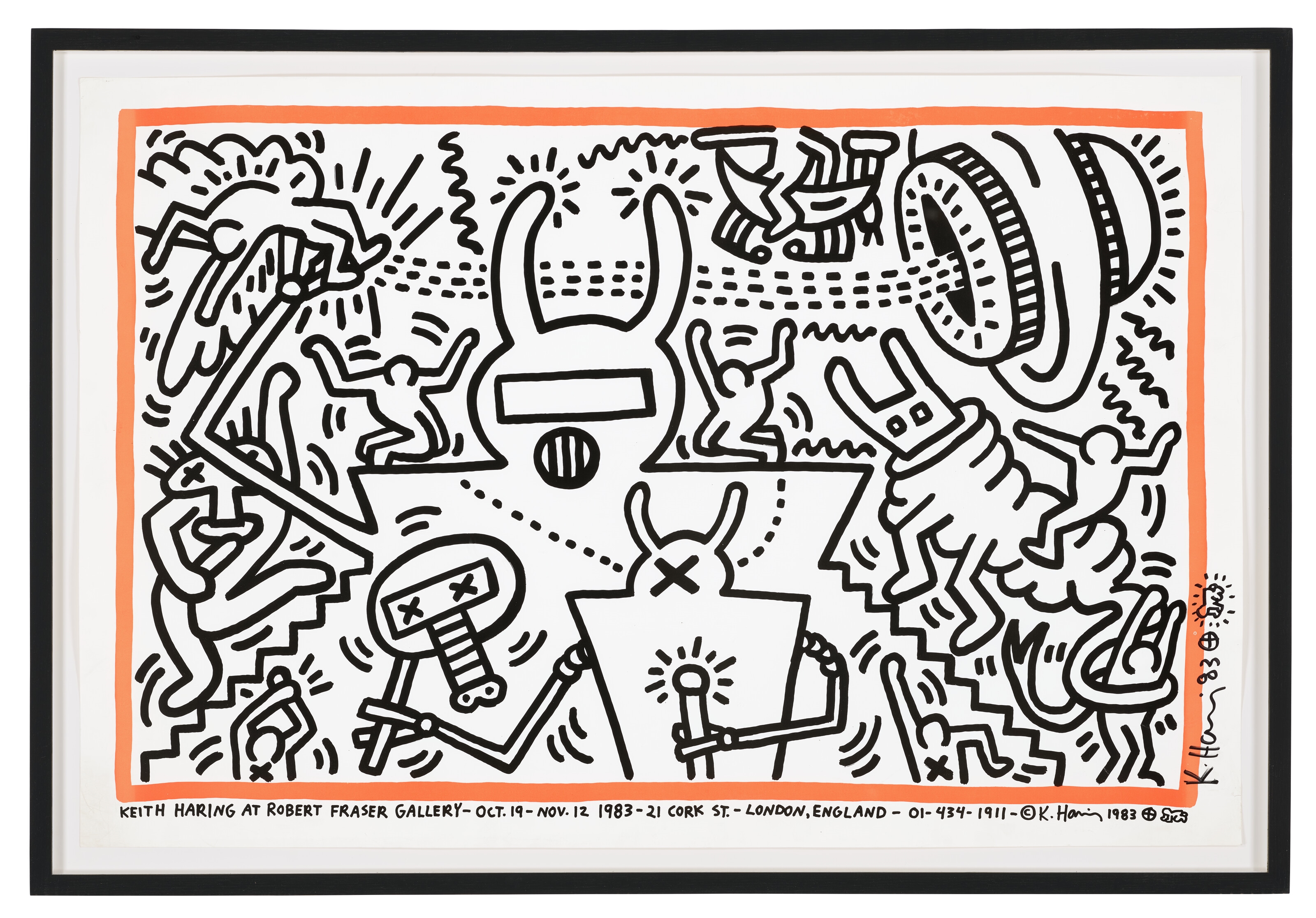 Keith Haring | Keith Haring at Robert Fraser Gallery Oct. 19 (1983 ...