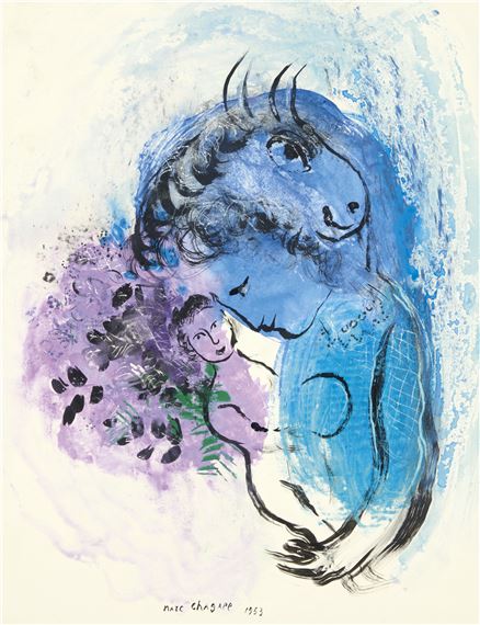 Marc Chagall | Femme avec enfant et animal | MutualArt
