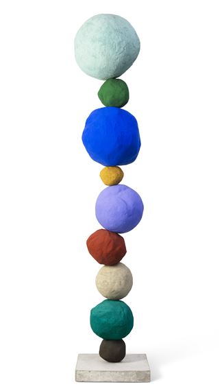 Annie Morris | Stack 9, Copper Blue (2018) | MutualArt