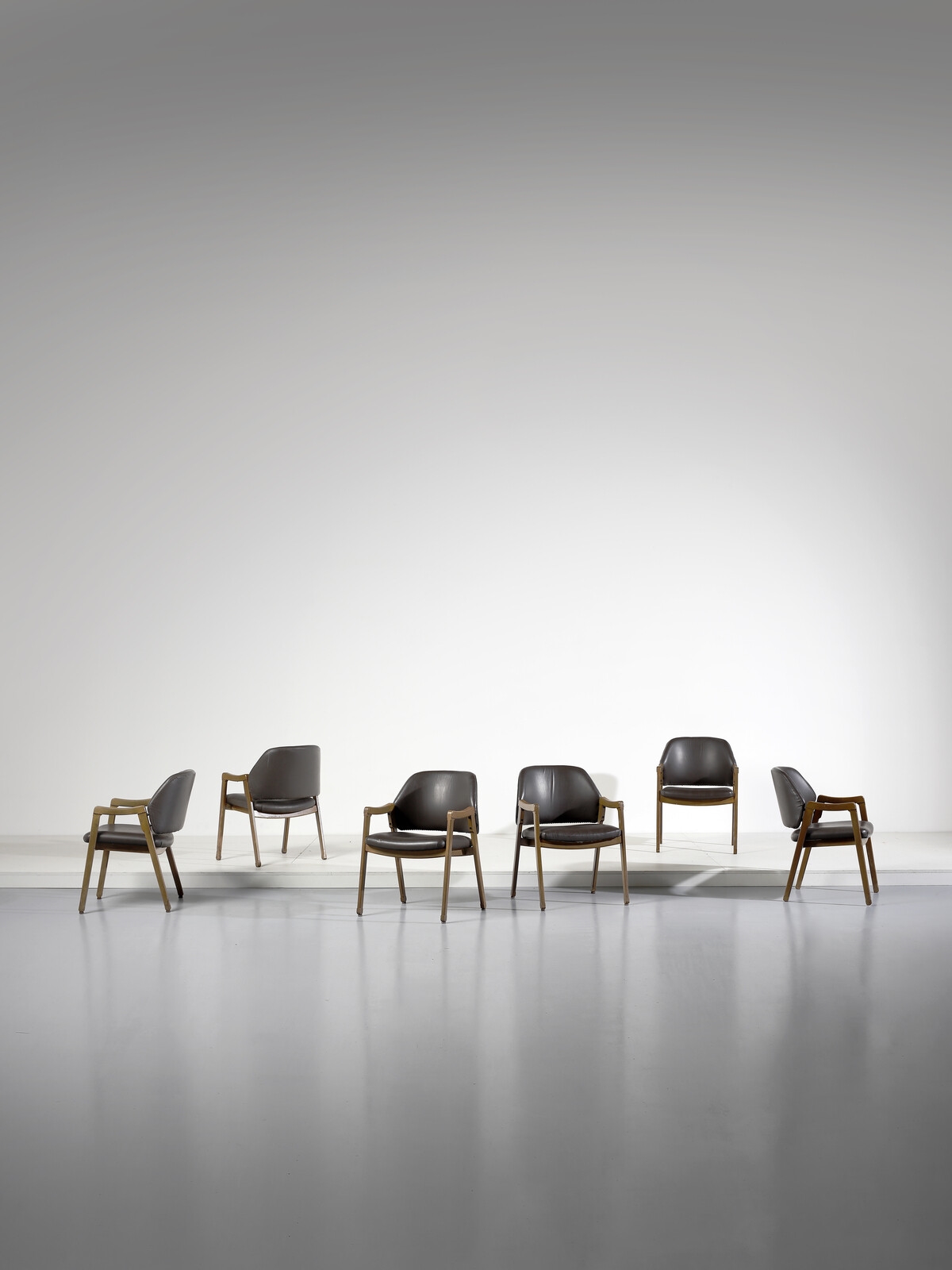 Ico Parisi | Six 814 chairs with armrests for Cassina, Meda (1961 ...