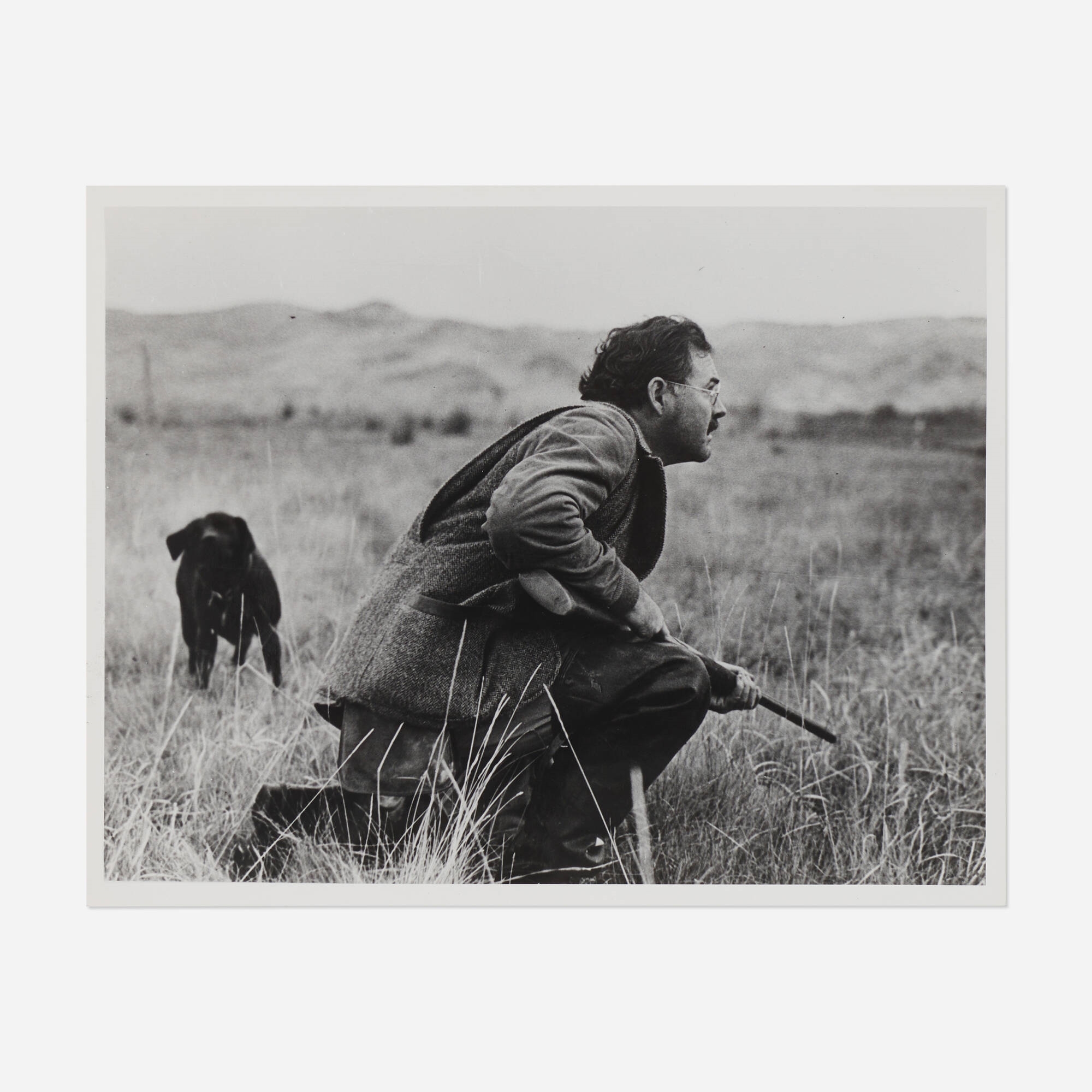 Robert Capa | Ernest Hemingway hunting for pheasants with his dog, Sun ...