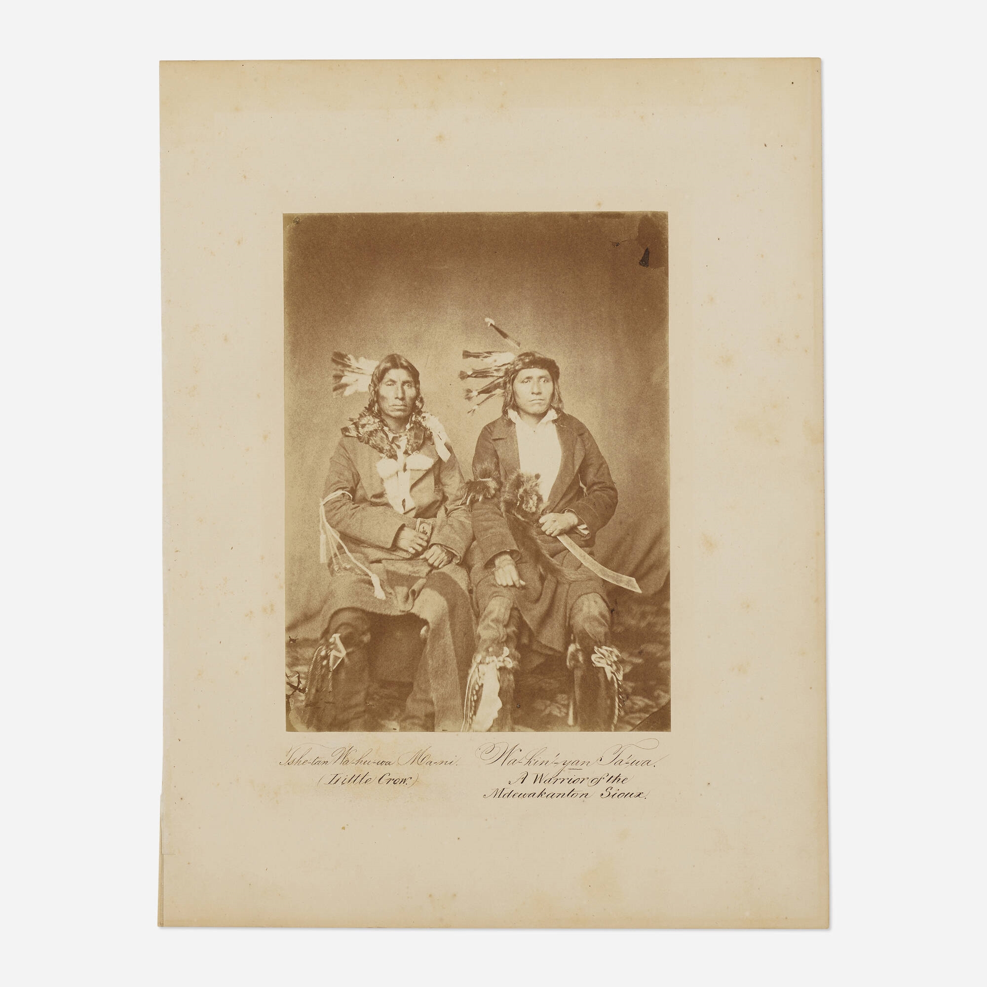Julian Vannerson | Portrait of Tshe-tan Wa-hu-wa -Ma-ni and Wa-kin-yan ...