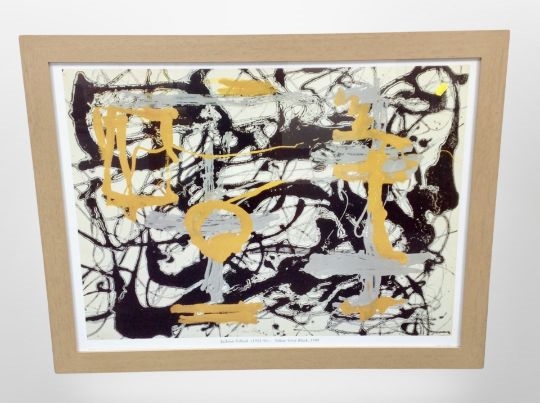 Jackson Pollock | After Jackson Pollock : Yellow Grey Black, colour ...