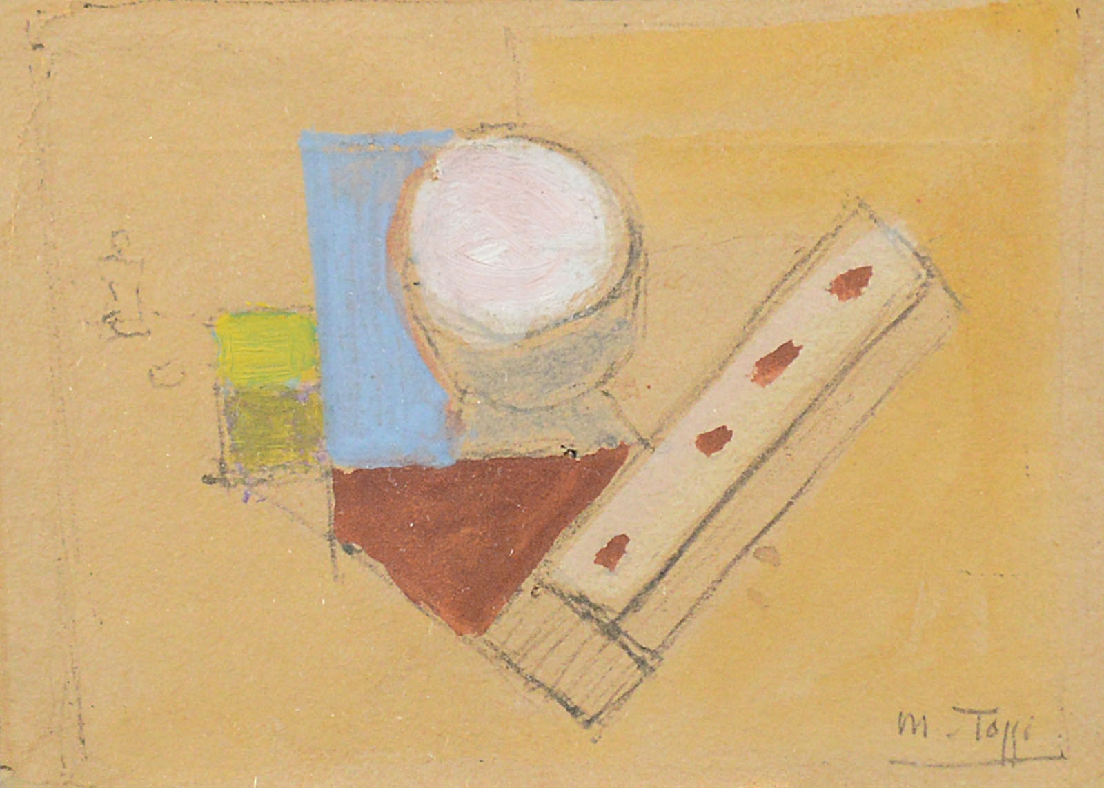 Mario Tozzi | Composizione con figura | MutualArt