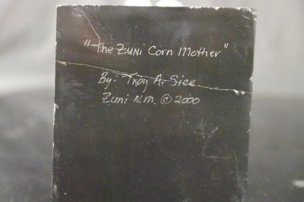 Troy Sice | Troy Sice Zuni Corn Mother Carved 18.25 Sculpture | MutualArt