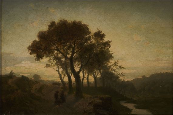 Christian Morgenstern | Coastal landscape at moonlight | MutualArt