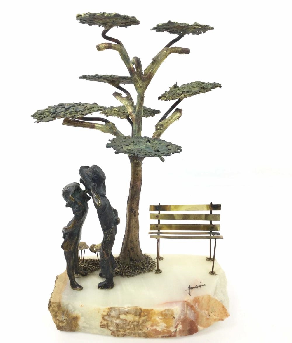 Mario Jason | Mario Jason Signed Brass & Bronze Sculpture | MutualArt