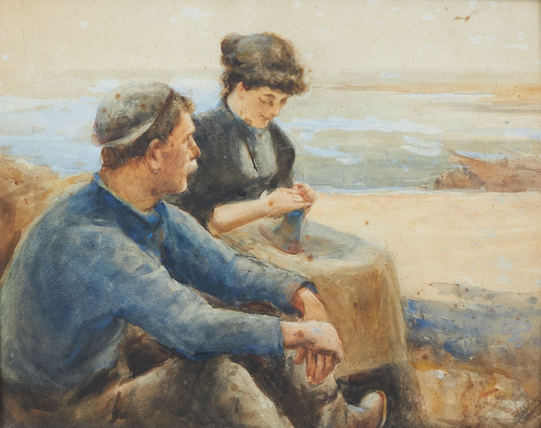 Robert Jobling | Fisherman and his Wife | MutualArt