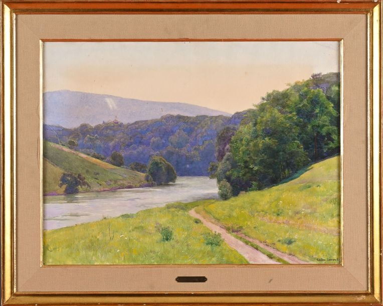 Laurent Sabon | River in the valley | MutualArt