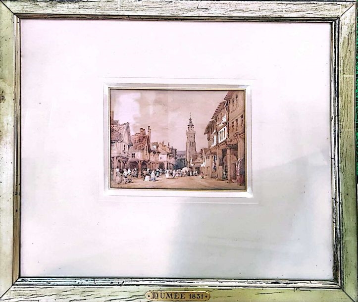 Edme Dumée | View of Lisieux (1831) | MutualArt