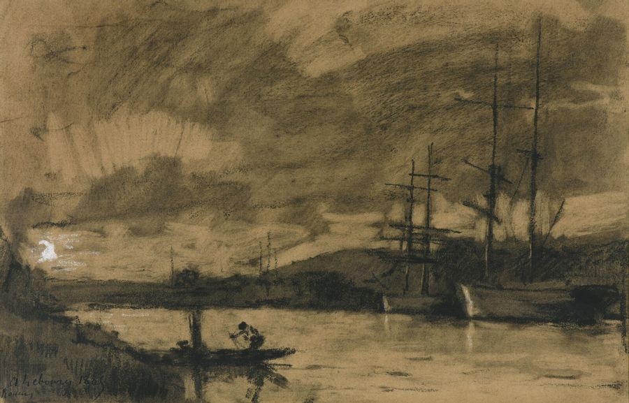 Albert Marie Lebourg | The Bassin Saint Gervais in Rouen, 1885 (1885 ...