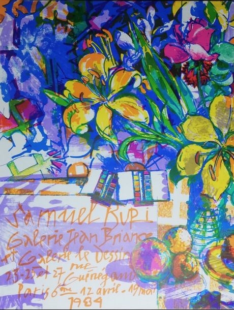 Samuel Buri | BURI Samuel Poster in lithography 1984, galerie... - Lot ...