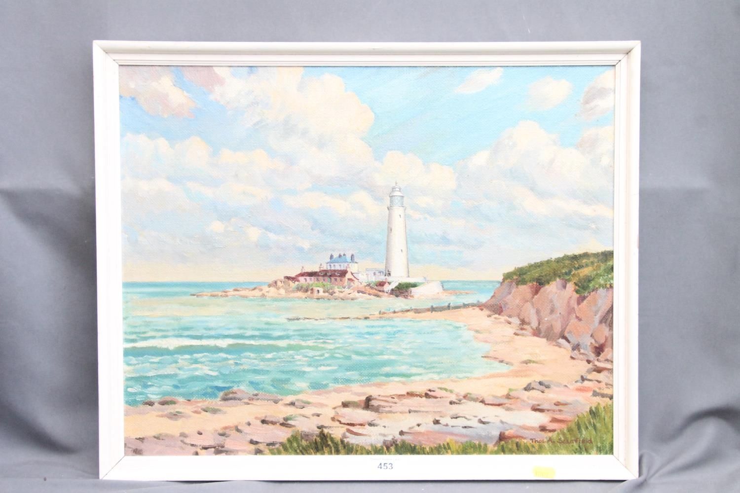 Thomas Scurfield | possibly St Mary's Lighthouse Whitley Bay | MutualArt