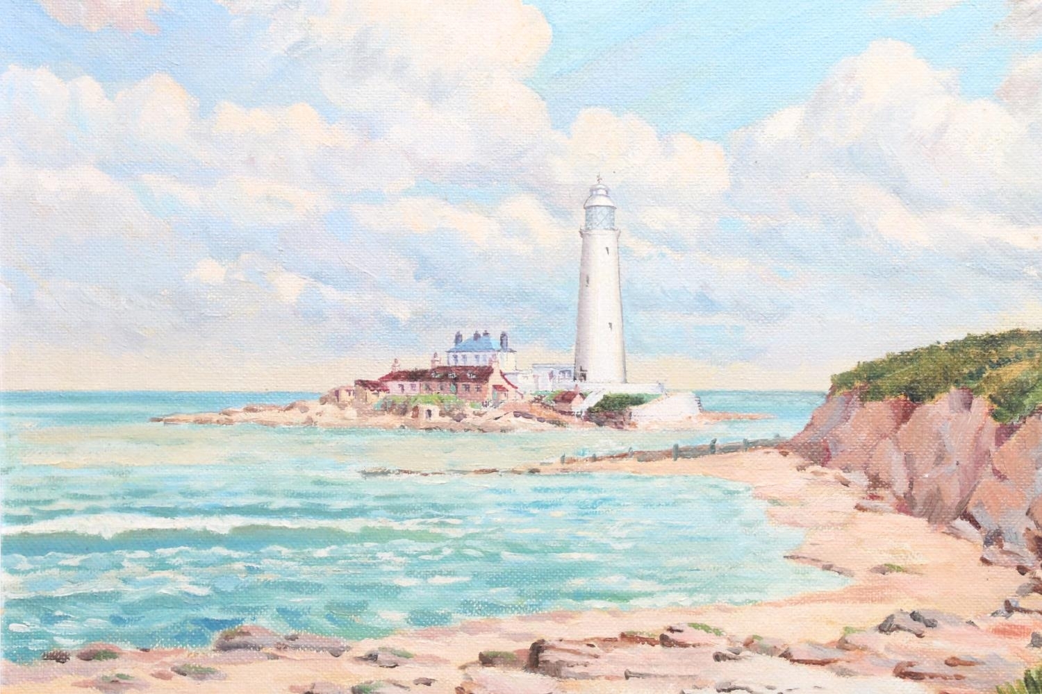 Thomas Scurfield | possibly St Mary's Lighthouse Whitley Bay | MutualArt