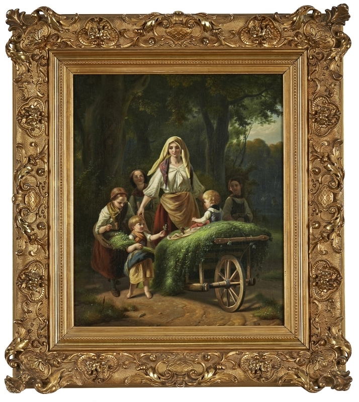 Jakob Becker von Worms | Sicilian woman praying | MutualArt