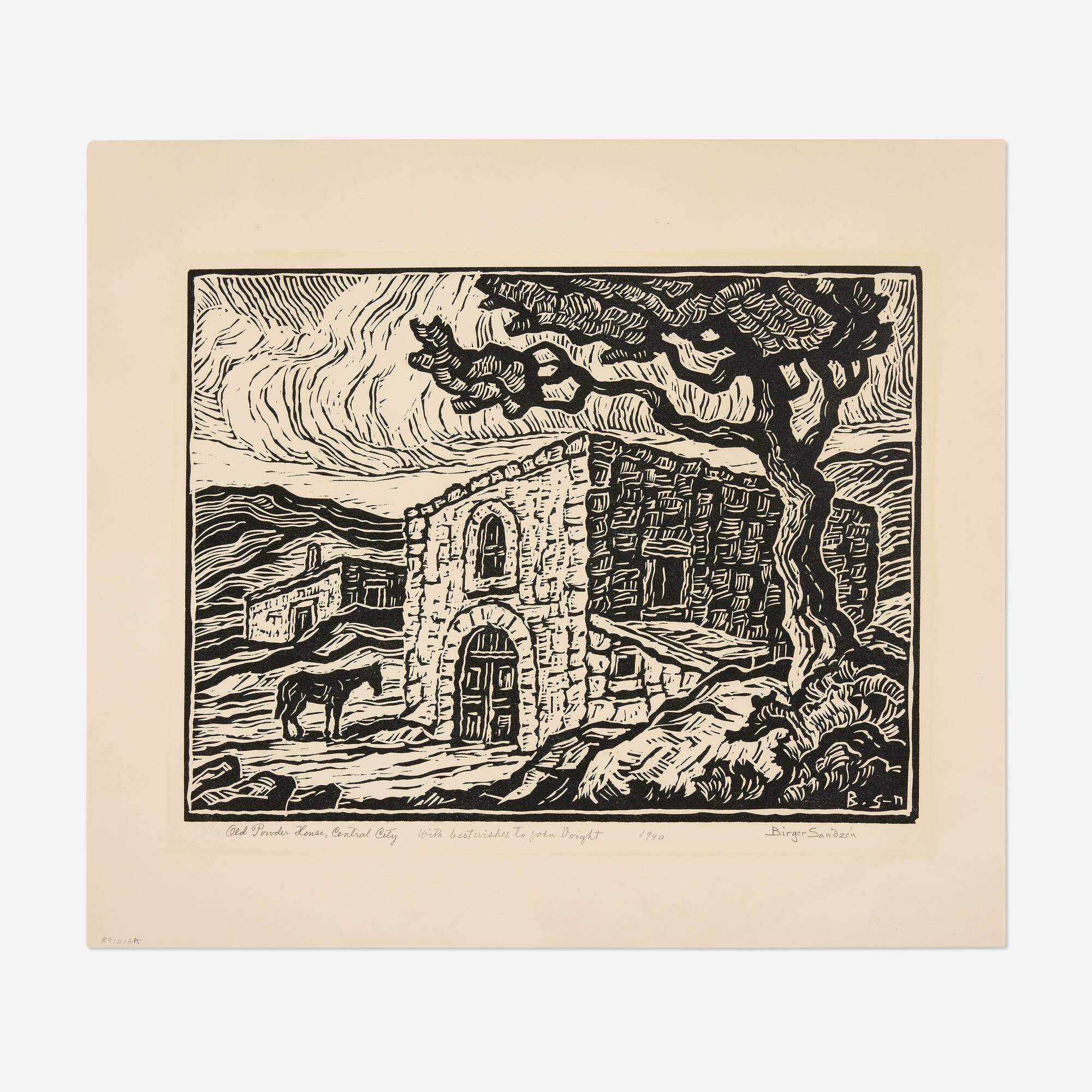 Birger Sandzén | Old Powder House, Central City (1933) | MutualArt