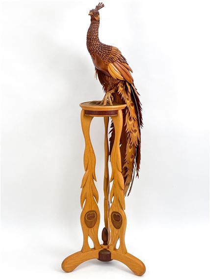 Briggs Design | JEFFREY & LINDLEY BRIGGS MONUMENTAL WOODEN PEACOCK ...