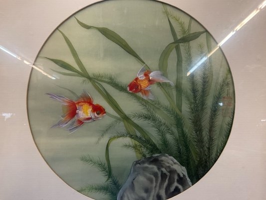 Anna Chen | Two Anna Chen Watercolor on Silk Paintings | MutualArt