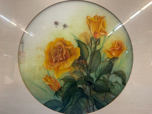 Anna Chen | Two Anna Chen Watercolor on Silk Paintings | MutualArt