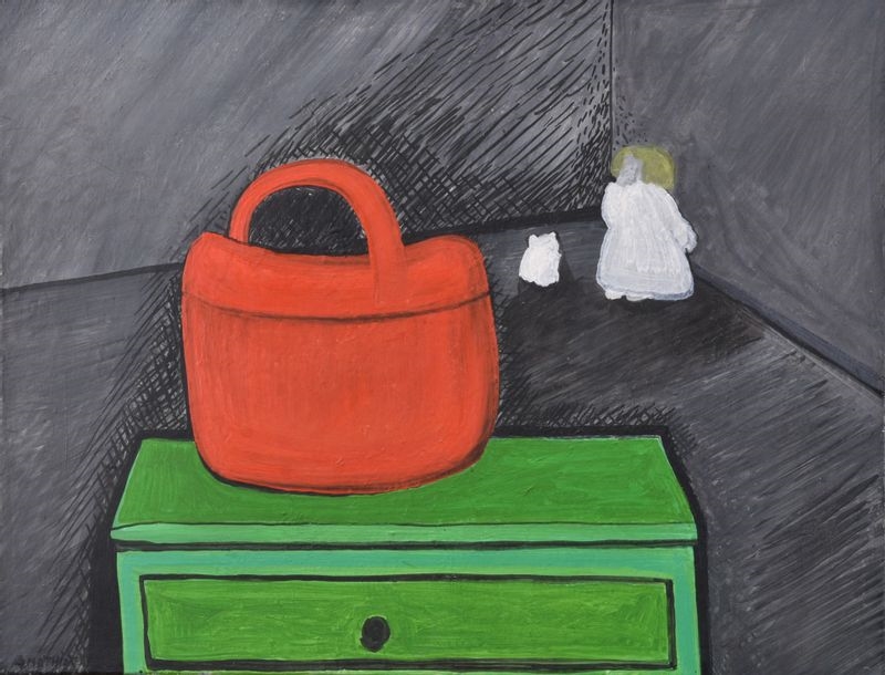 Alain Mathiot | Alain MATHIOT (1938) The green table Oil... - Lot 695 ...