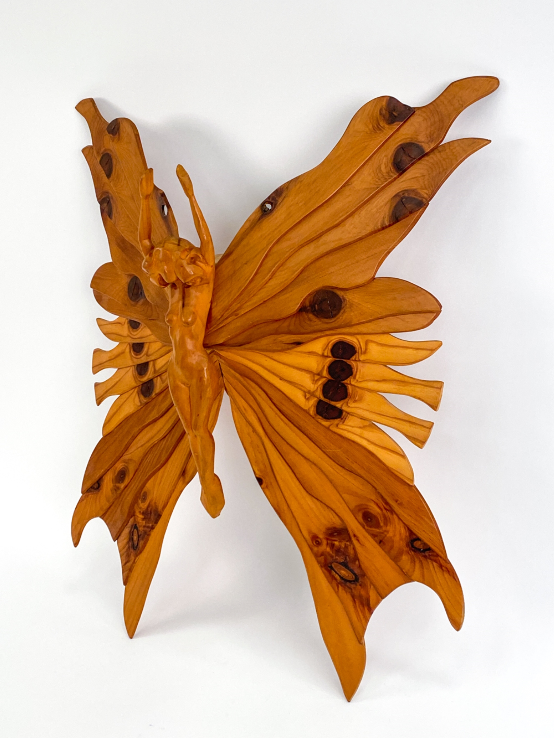 Briggs Design | LINDLEY BRIGGS CARVED WOOD FAIRY SCULPTURE C.1974 (1974 ...