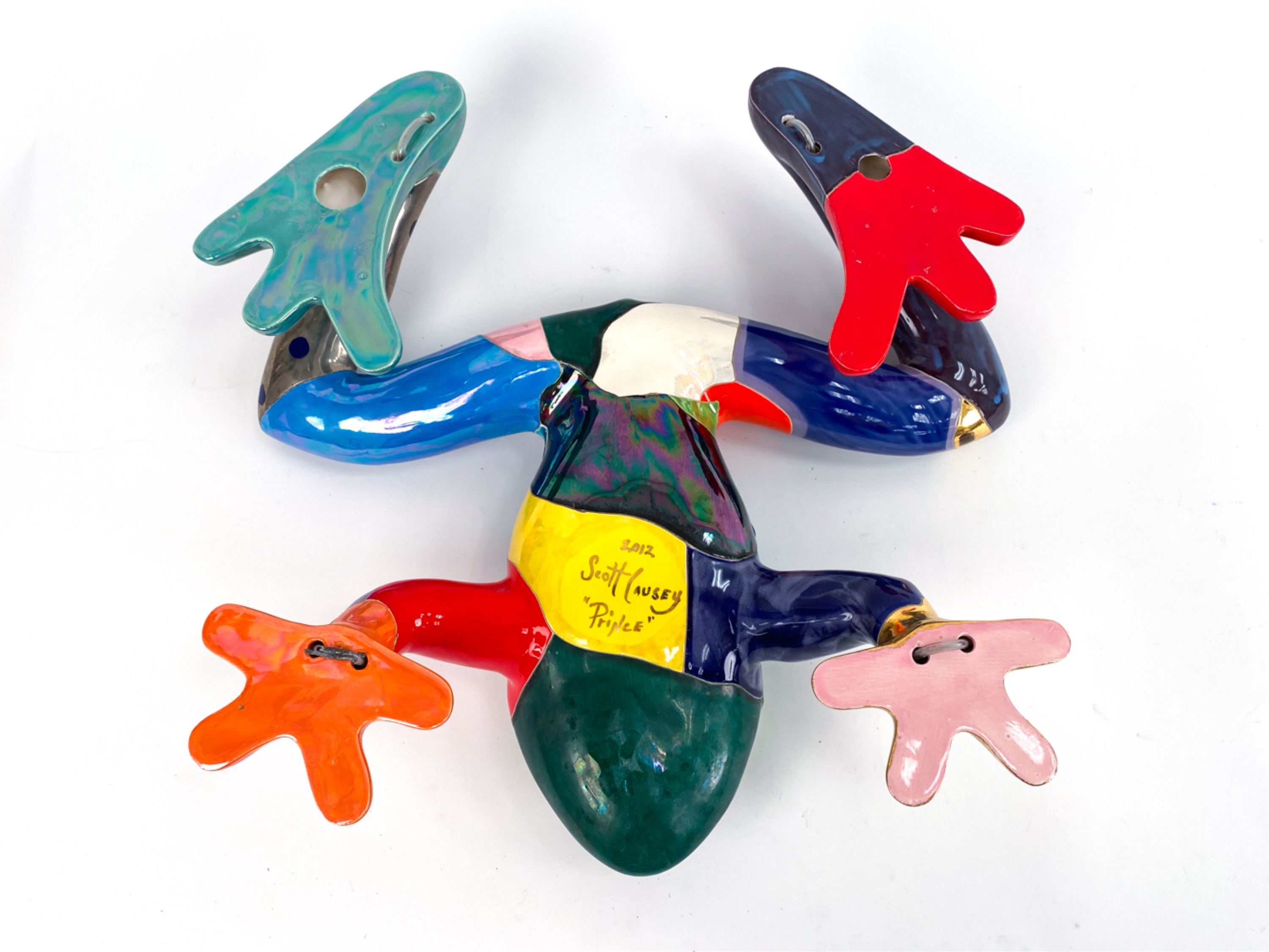 Scott Causey | SCOTT CAUSEY BRIGHTLY GLAZED CERAMIC FROG (2012) | MutualArt