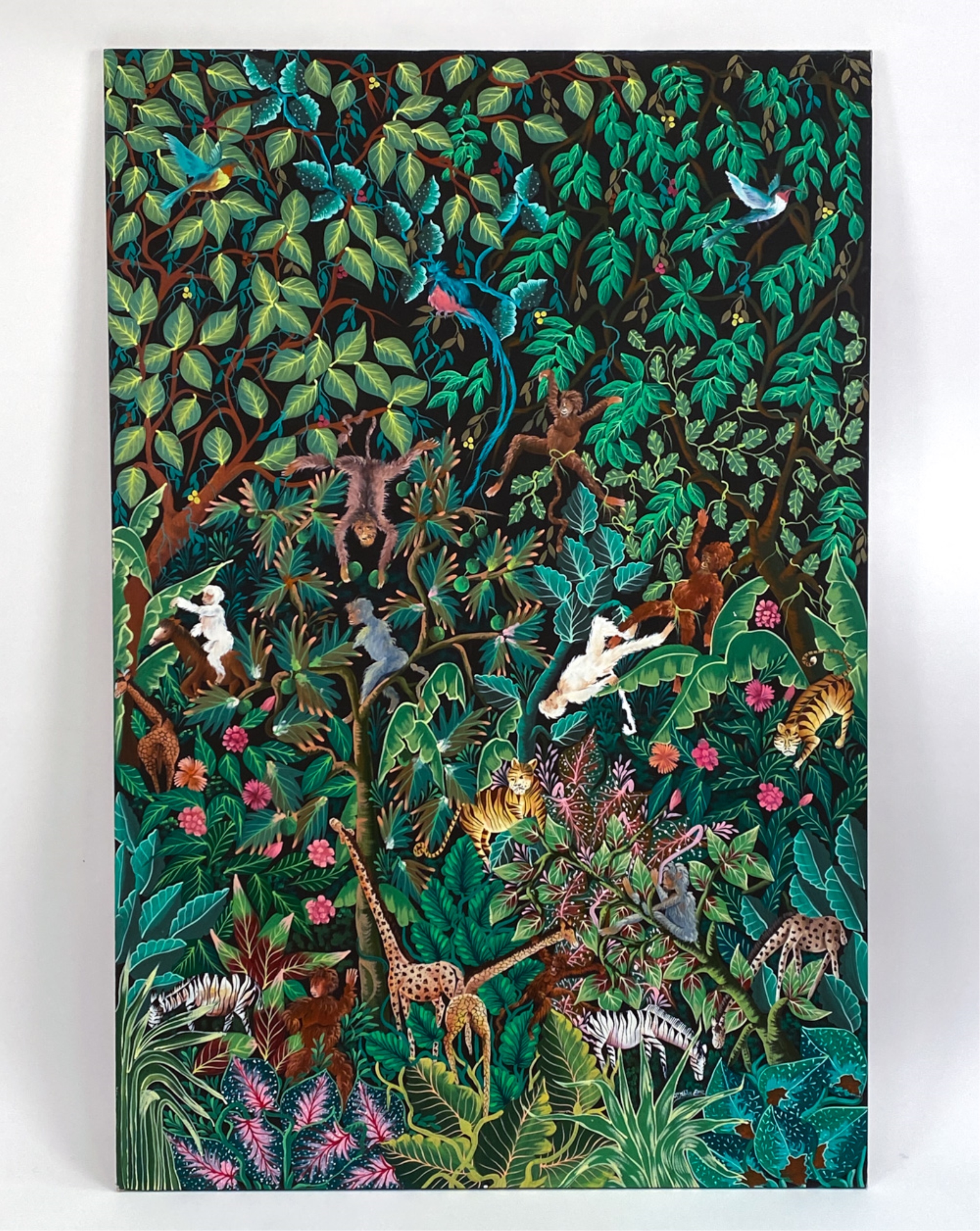 Jean Idelus Edme | Jungle scene with foliage | MutualArt