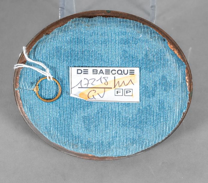 Louis François Aubry | Oval miniature bust portrait of a young woman in ...