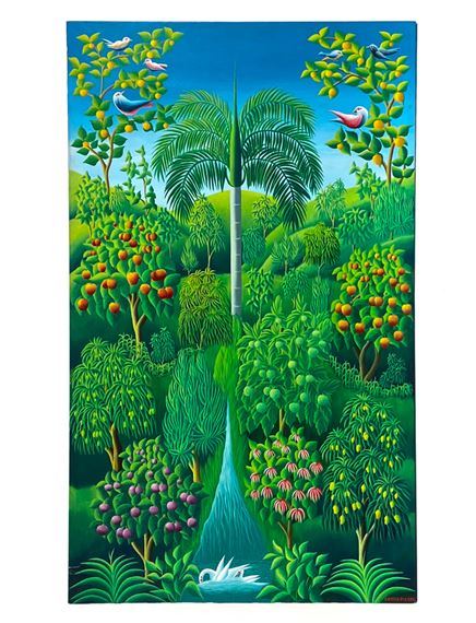 Vierge Pierre | VIERGE PIERRE HAITIAN LANDSCAPE | MutualArt