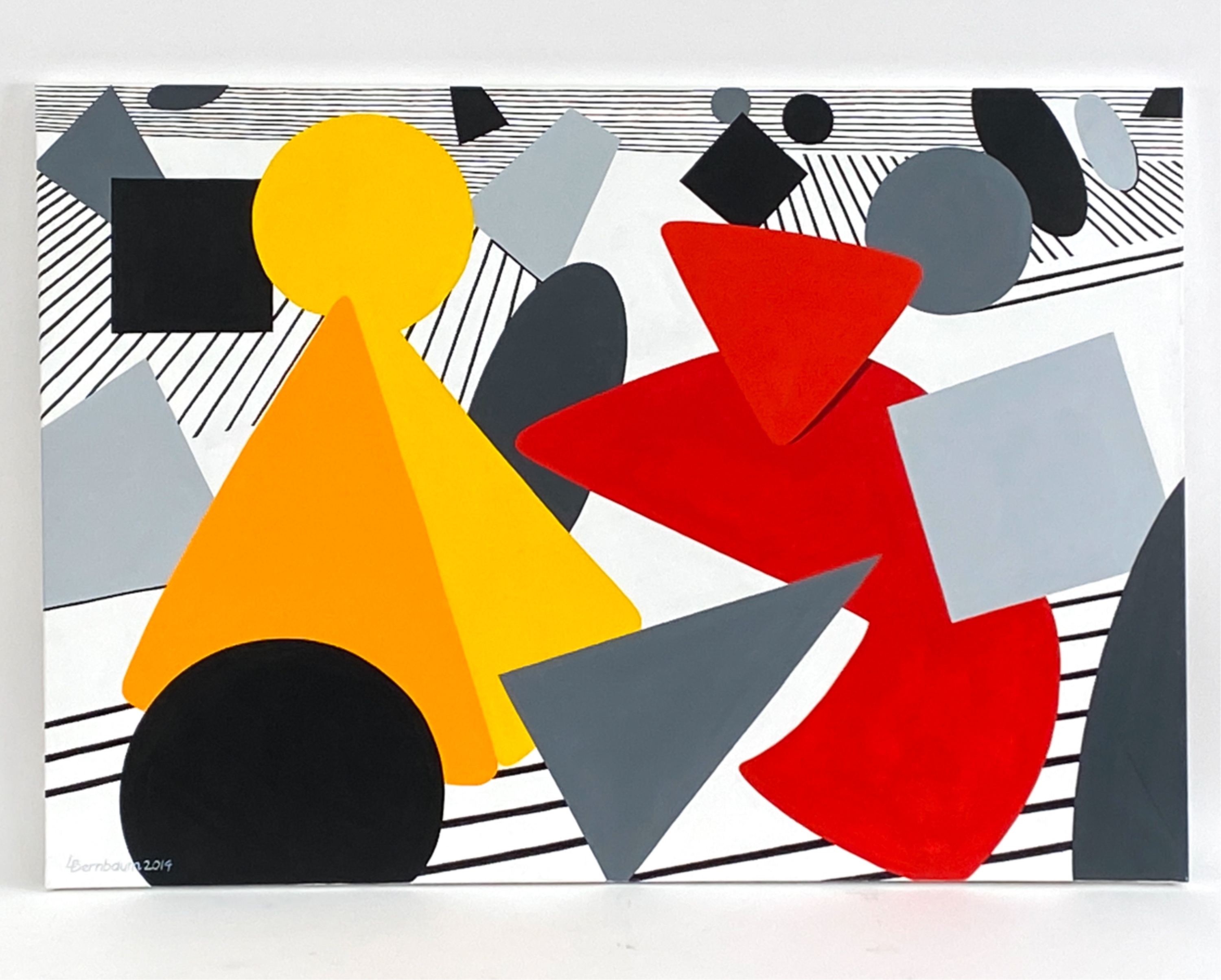 Lynne Bernbaum | LYNNE BERNBAUM (B 1954) ACRYLIC ON CANVAS ABSTRACT ...