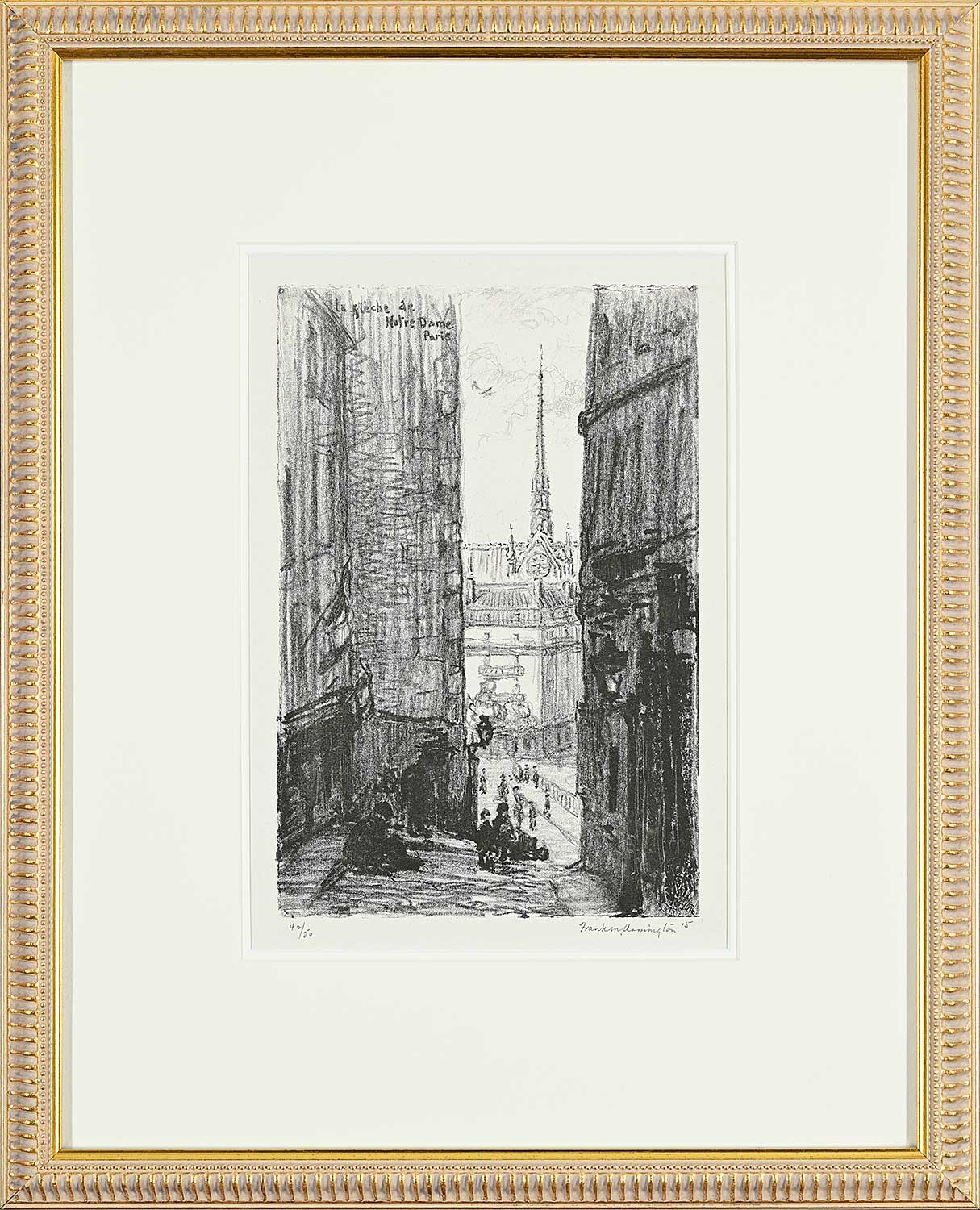 Frank Milton Armington | La Fleche de Notre-Dame, Paris (1915) | MutualArt
