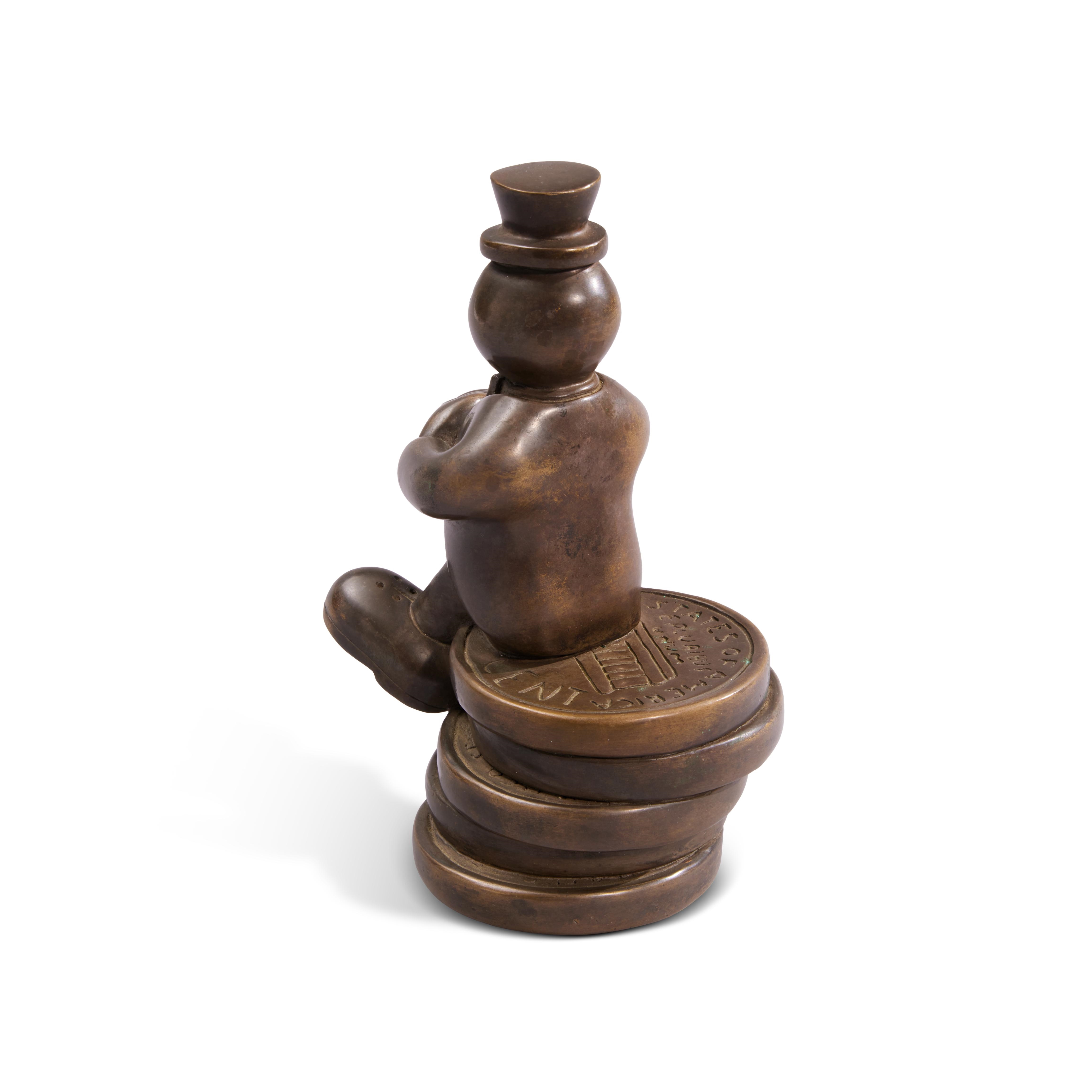 Tom Otterness | Man Sitting on Pennies (1990) | MutualArt