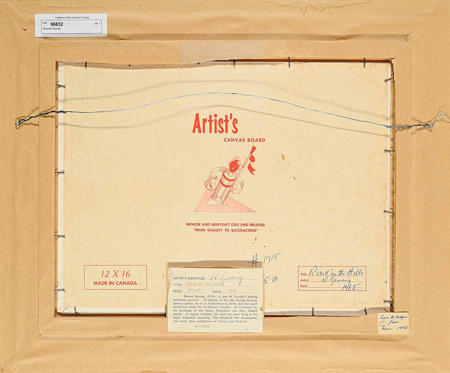 Roland Gissing | Road in the Hills (1965) | MutualArt