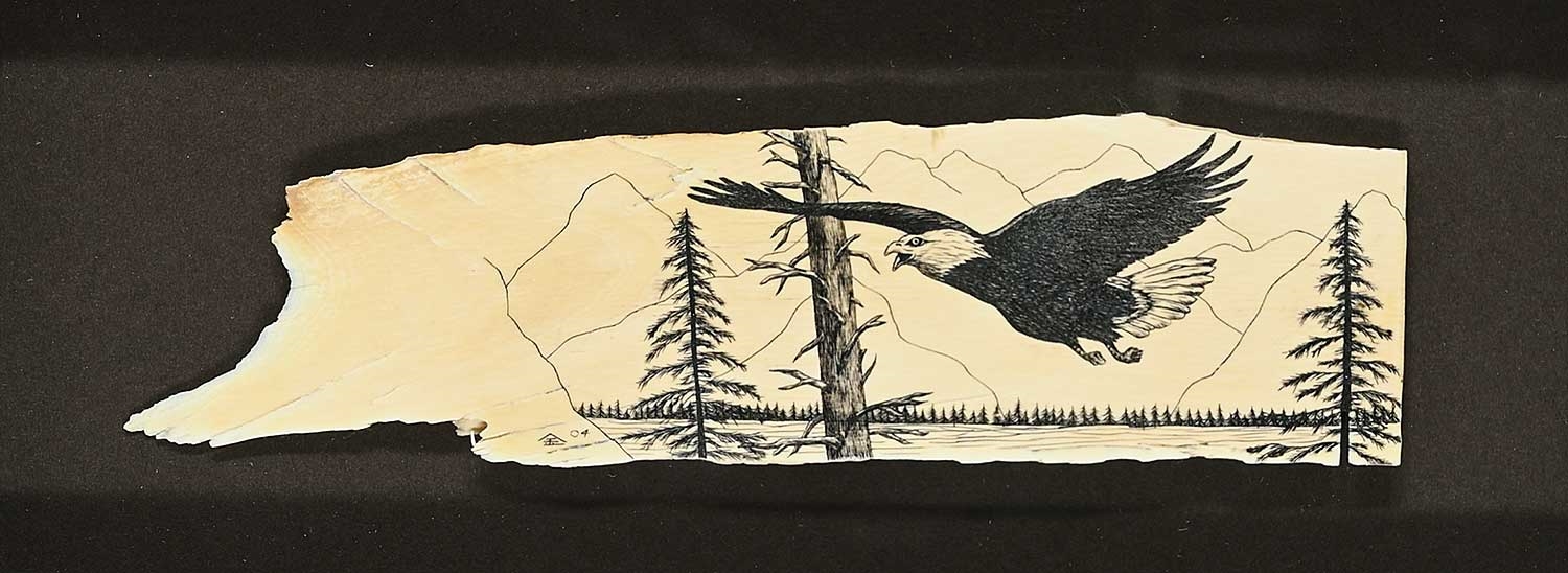 DAVID GOLDSMITH | He Soars Over Lake Minnewanka (2004) | MutualArt