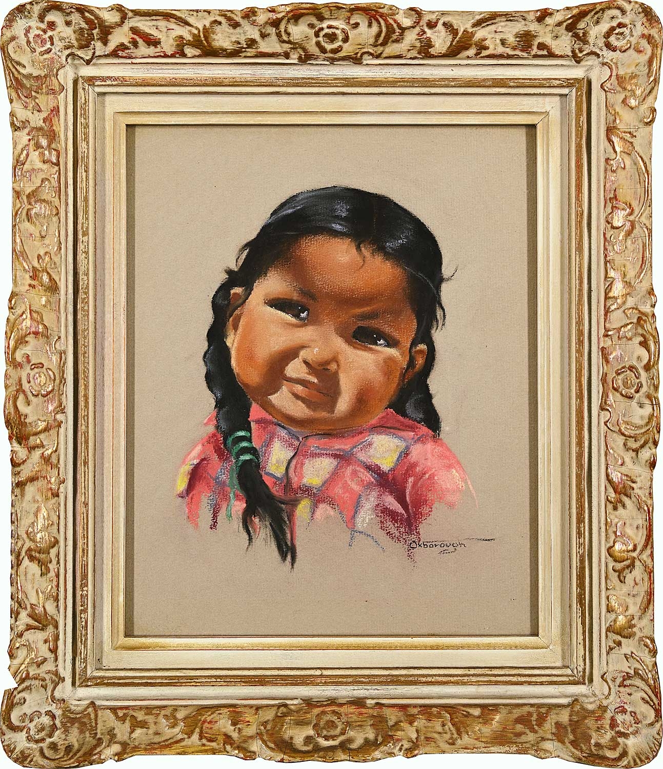Dorothy Marie Oxborough | Untitled - Little Girl in Pink | MutualArt