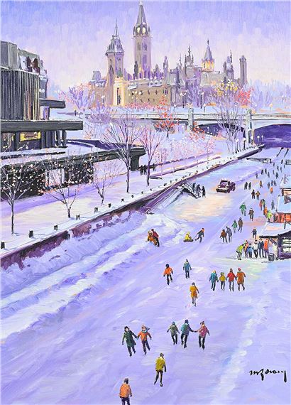 Marcel Ravary | Untitled - Skaters | MutualArt