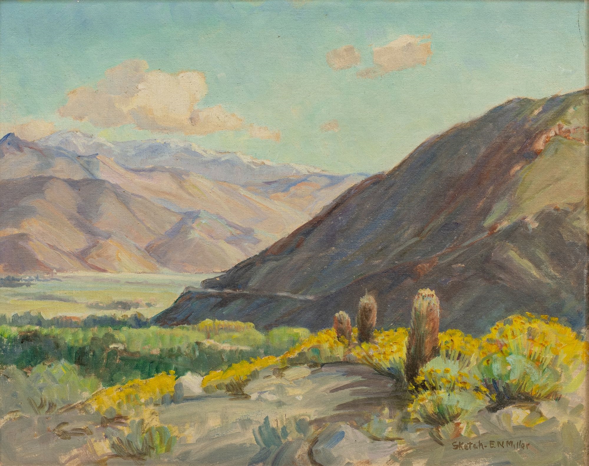 Evylena Nunn Miller | California Desert Landscape (1912) | MutualArt