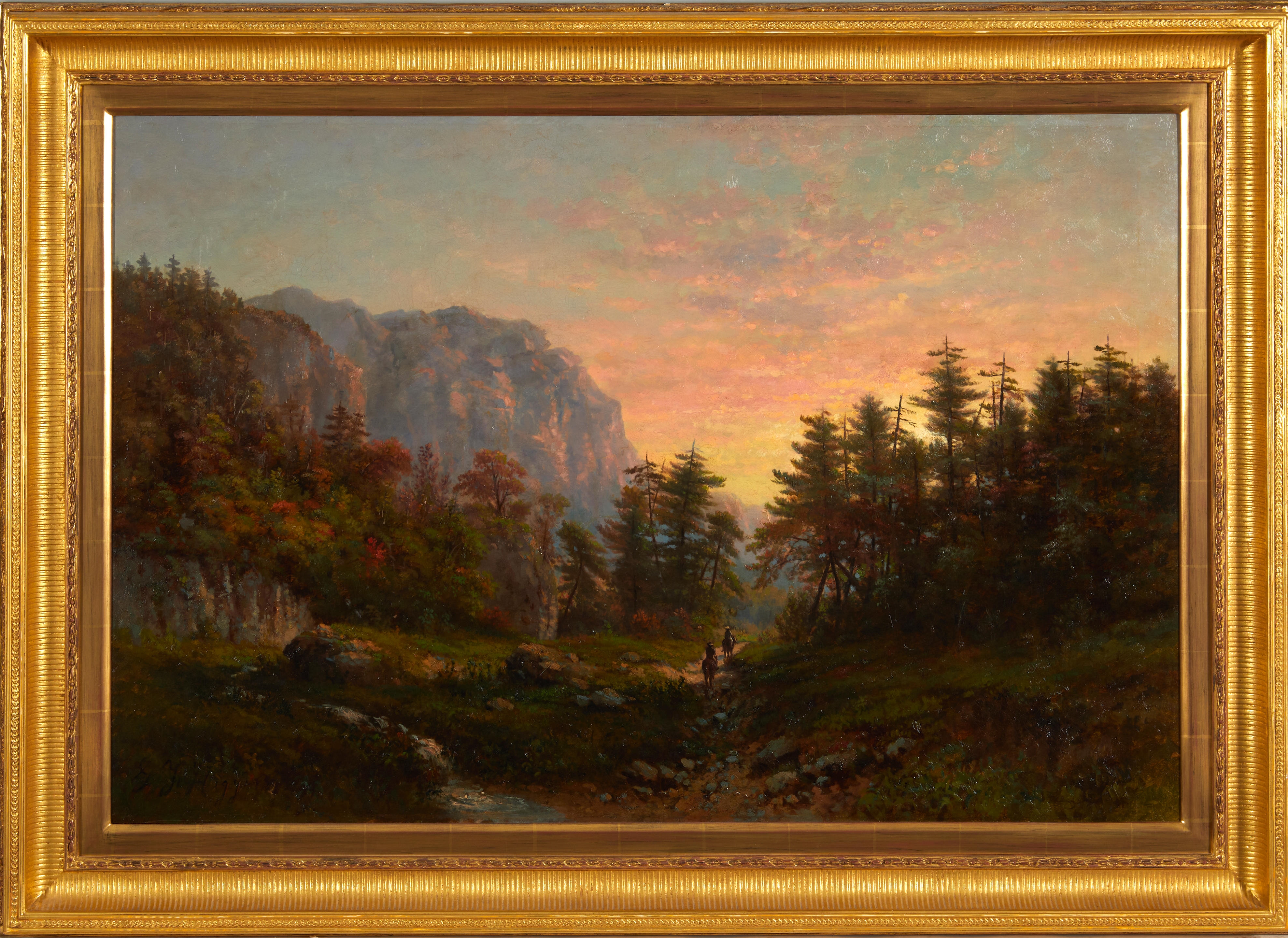 George Frank Higgins | Sunset Trail Ride, Yosemite | MutualArt