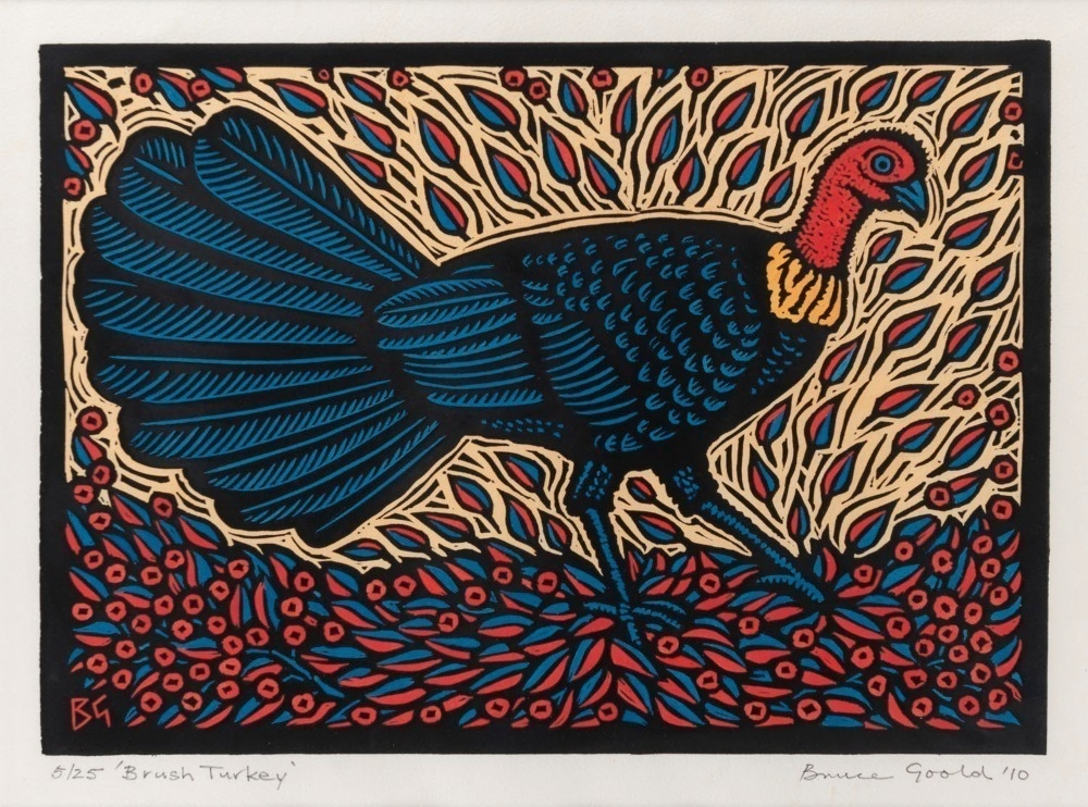 Bruce Goold | Currawong and Banksia (1986) | MutualArt