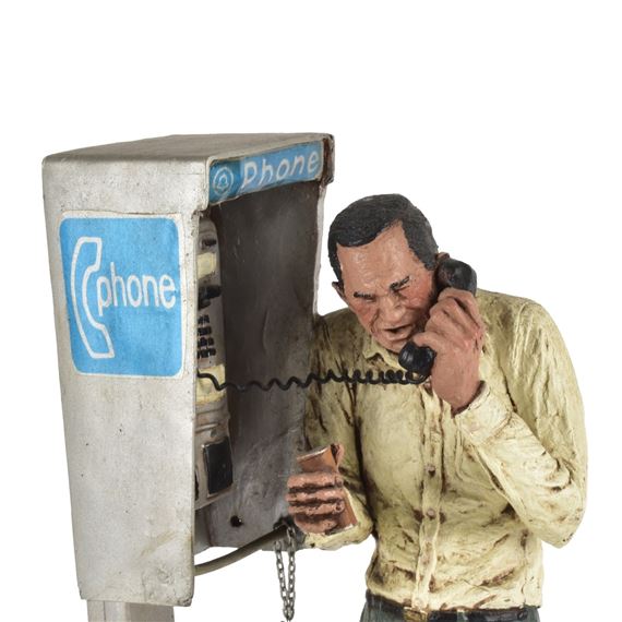 Michael Garman | Man at the Phone Booth, 1984 (2013) | MutualArt