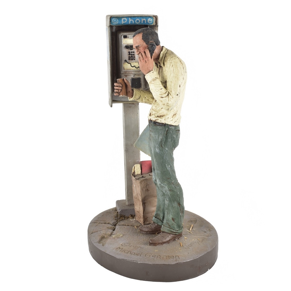 Michael Garman | Man at the Phone Booth, 1984 (2013) | MutualArt