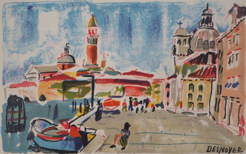 François Desnoyer | FRANÇOIS DESNOYER - VENISE, VUE SUR LE CAMPANILE ...