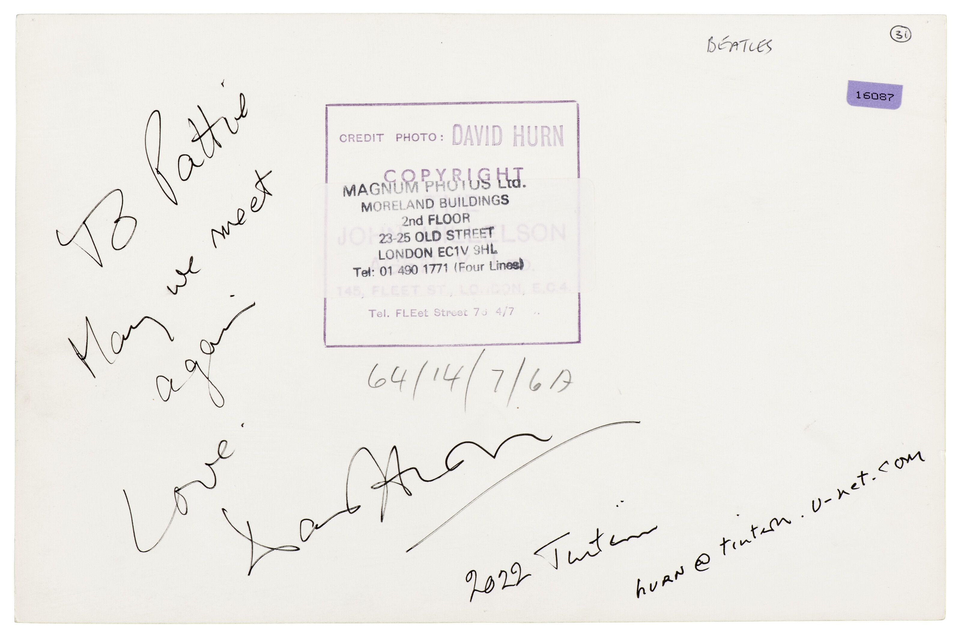 Ringo Starr | David Hurn (b. 1934 | MutualArt