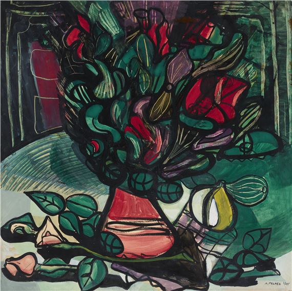 Amelia Peláez | Vase with Flowers (1945) | MutualArt