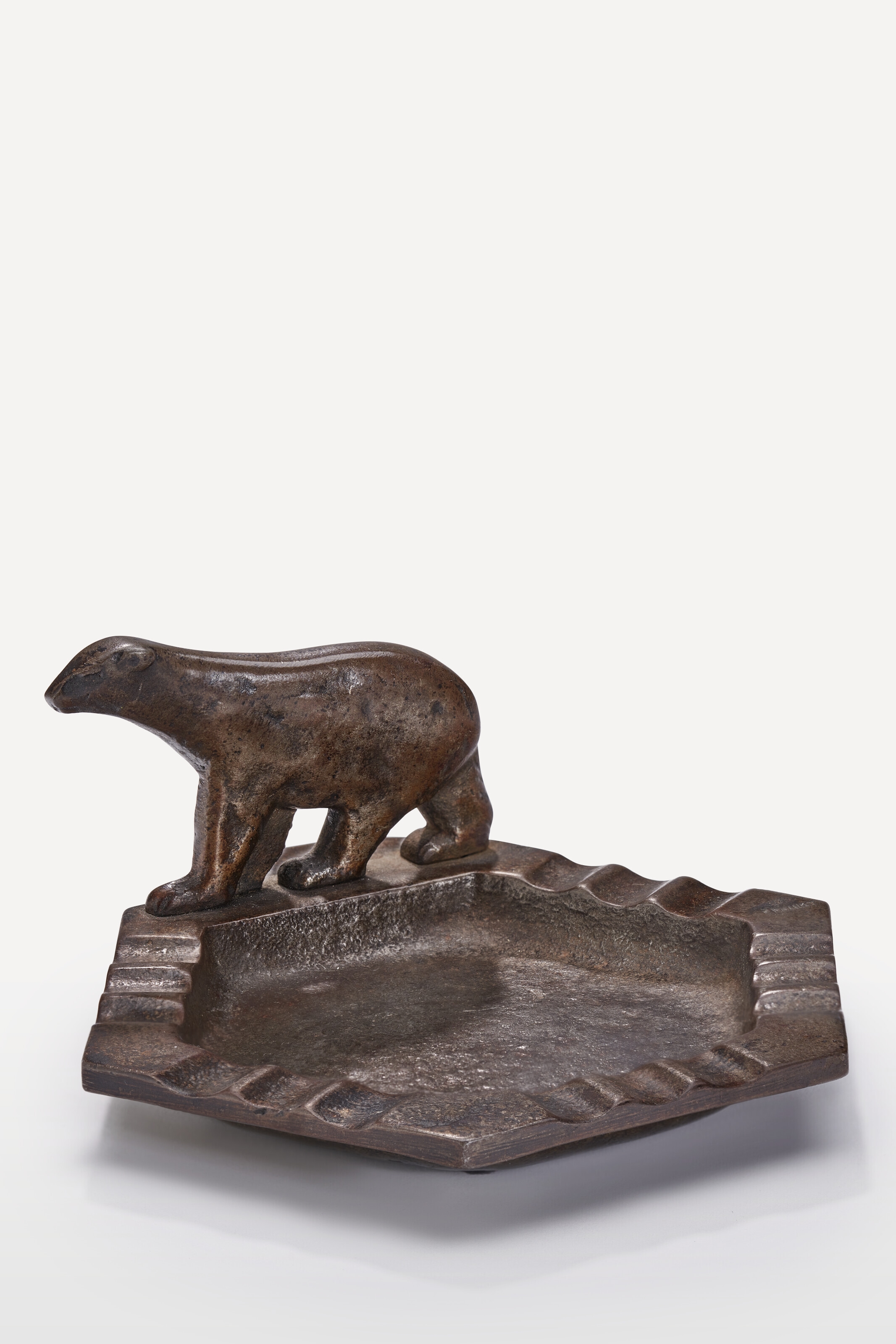 Edgar Brandt | Bear Ashtray, circa 1925 | MutualArt