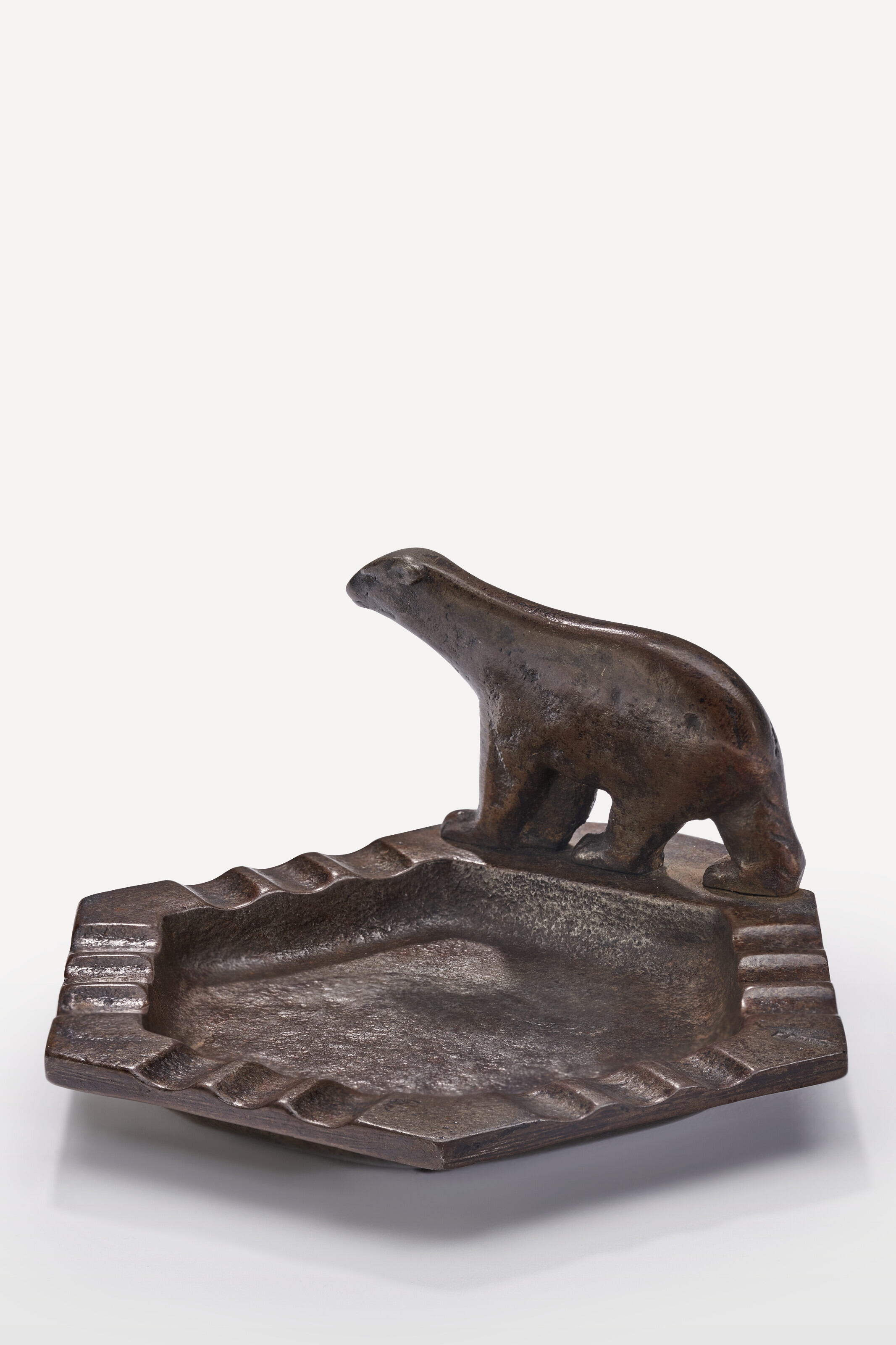Edgar Brandt | Bear Ashtray, circa 1925 | MutualArt