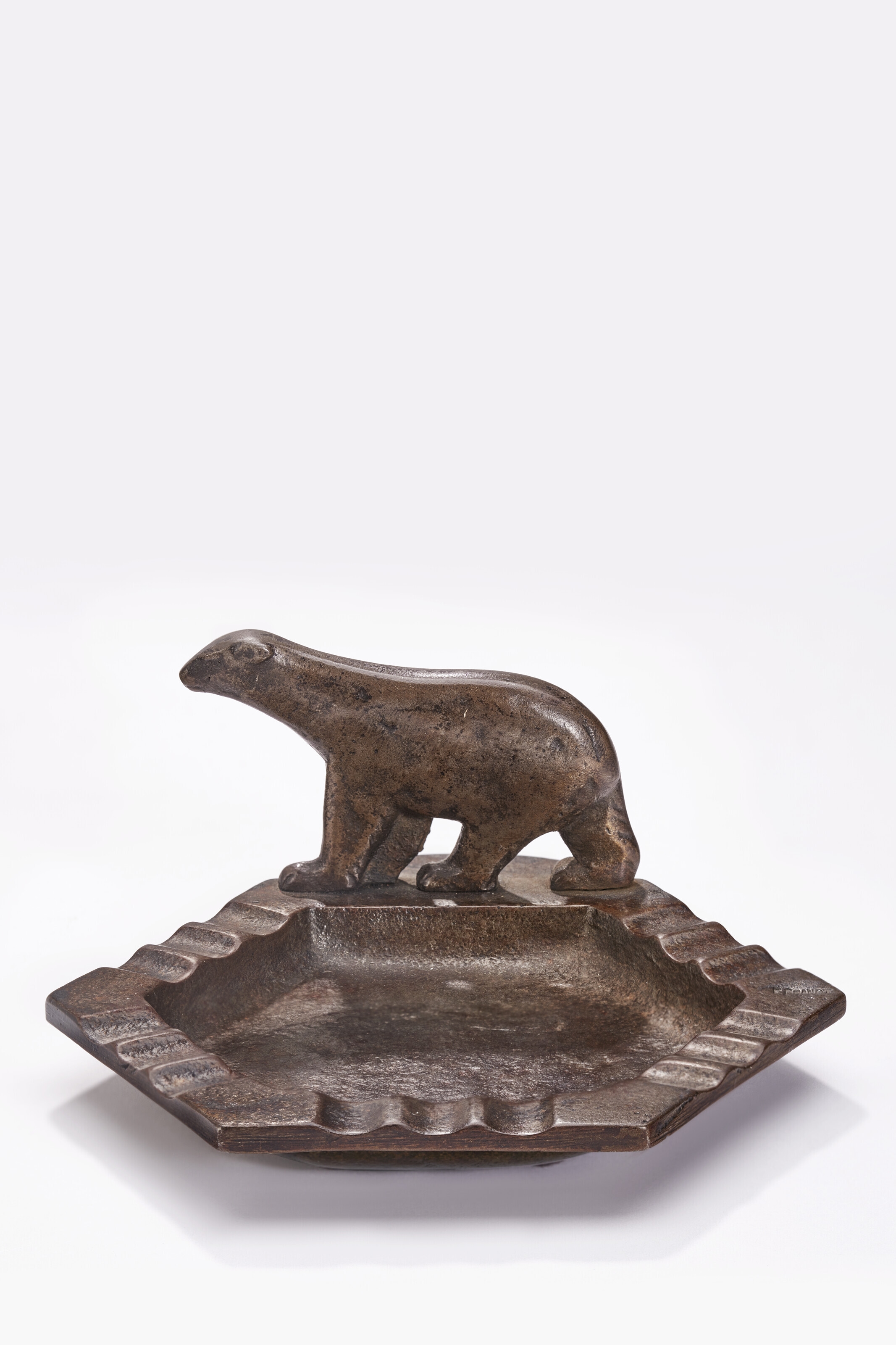 Edgar Brandt | Bear Ashtray, circa 1925 | MutualArt
