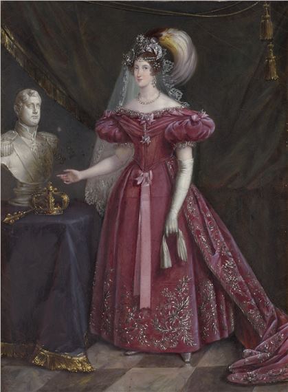 Italian School, 19th Century | Portrait de Marie-Christine de Savoie ...