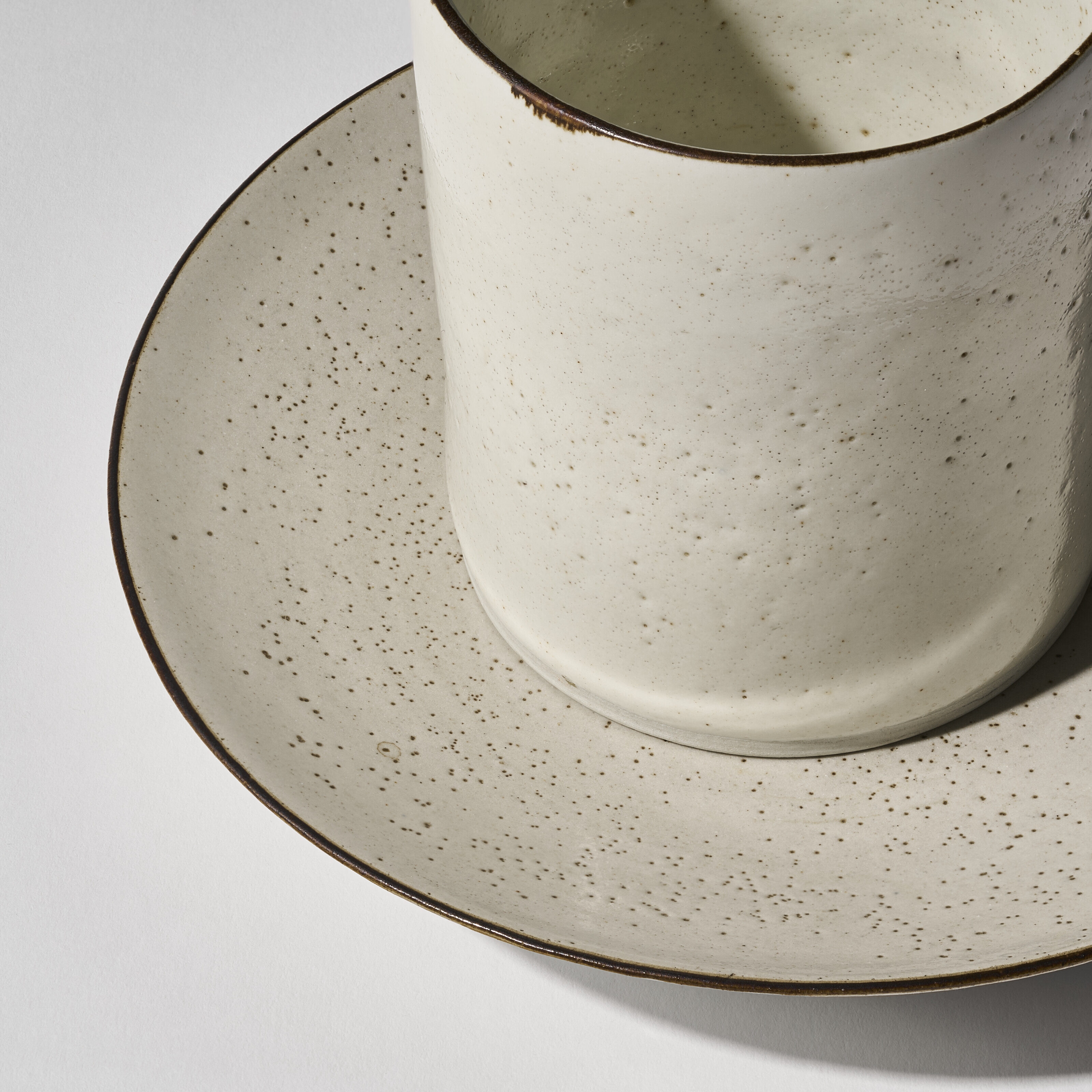 Lucie Rie | Beaker and Saucer, circa 1970 | MutualArt